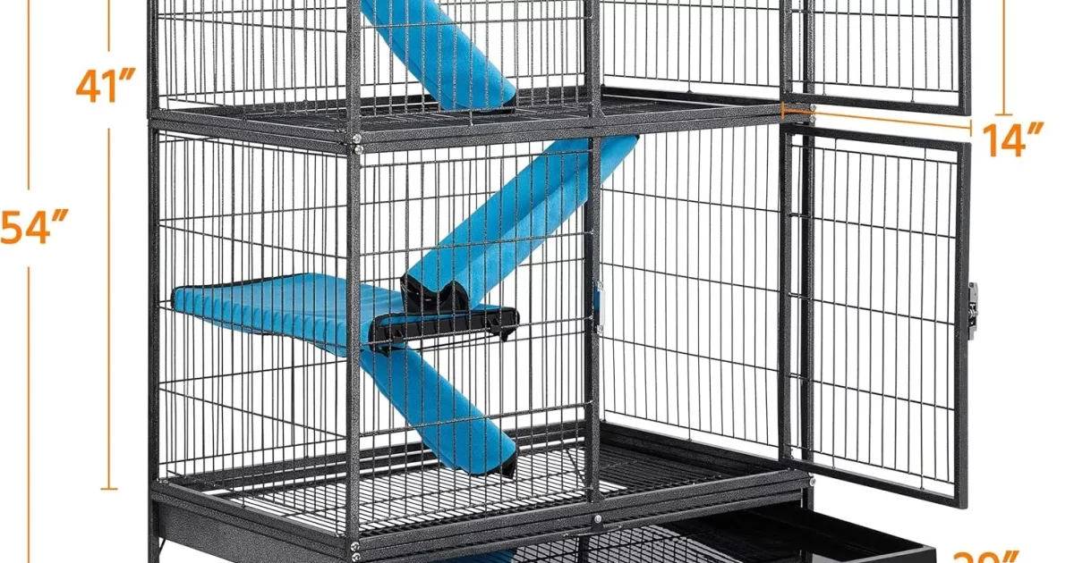 Double Tier Ferret Cage 2 Story With Ladders | DIY Ferret
